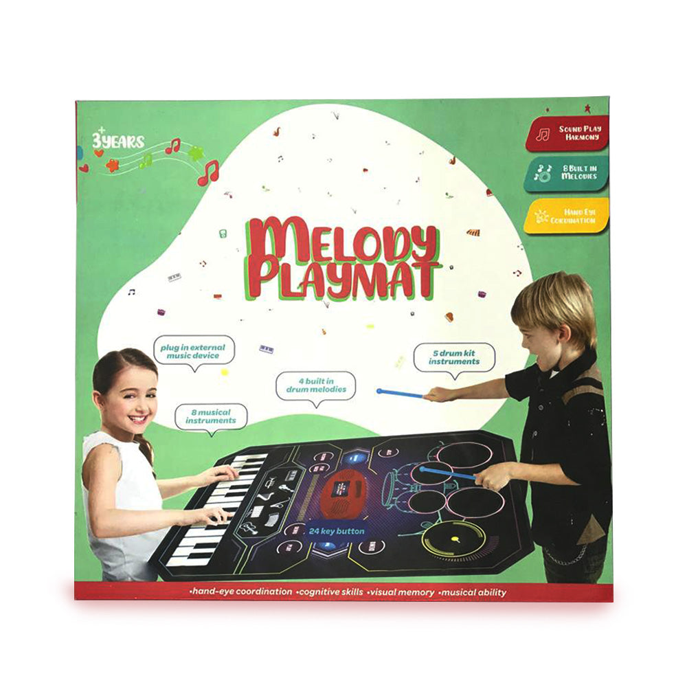 Musical Playmat Floor Carpet Piano Drum for Kids Girls | PLANETTUNES®